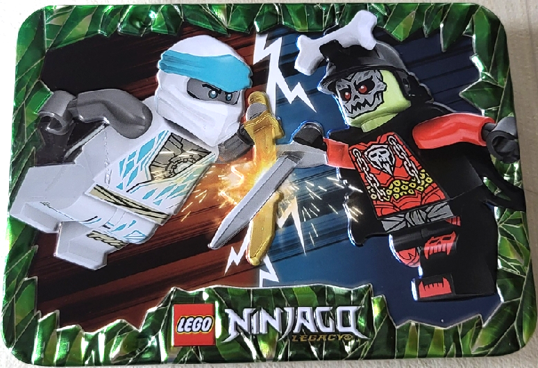 Lego Ninjago Tin #112402 Zane vs. Bone King – deezbricks
