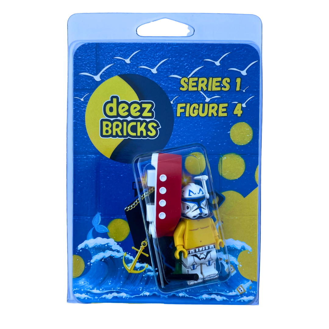 Deezbricks Custom Figure Series 1 Figure 4 "Boat Captain" – deezbricks