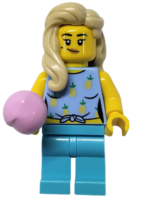 Right-side up pineapple lady w/ cotton candy pc BAM 2025 – deezbricks