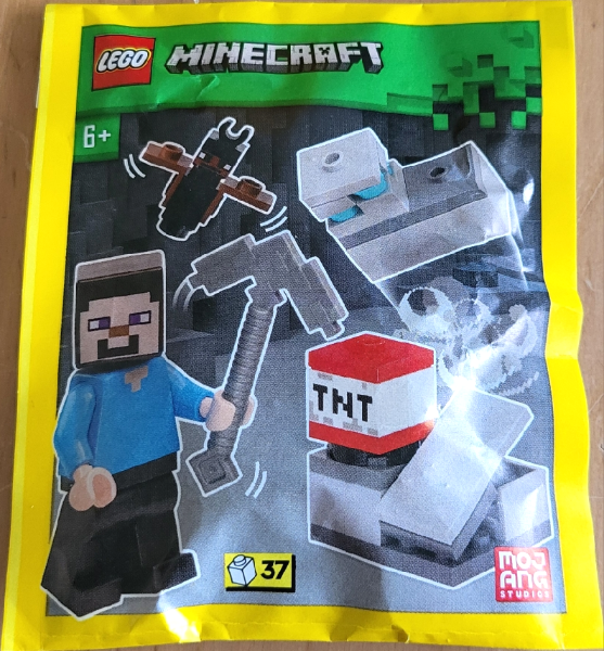 Lego Minecraft Foil / Paper Pack #662411 Steve in the Diamond Mine ...